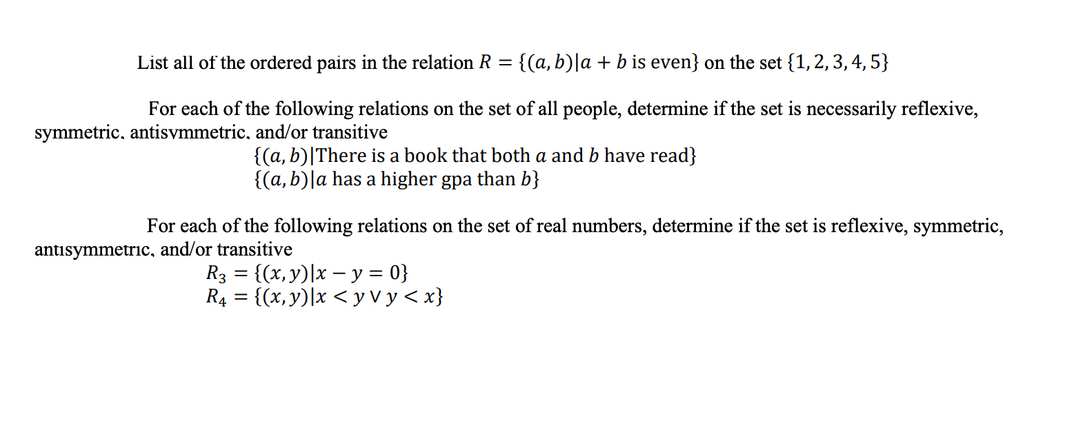 Solved Discrete Mathematical Structures, I need help with | Chegg.com