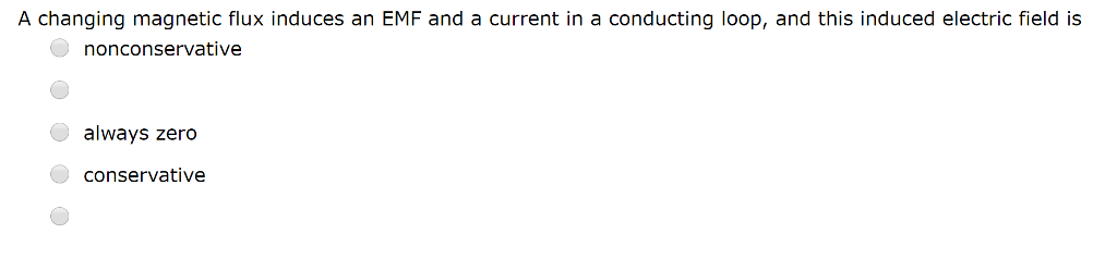 Solved A changing magnetic flux induces an EMF and a current | Chegg.com