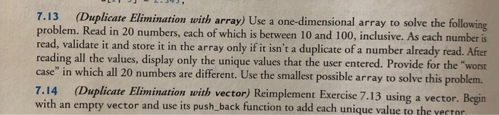 Solved Duplicate Elimination With Array Use A 7004