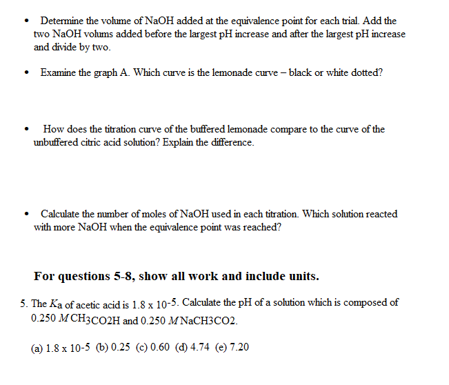 Solved DATA TABLE AND CALCULATIONS Lemonade Concentration of | Chegg.com