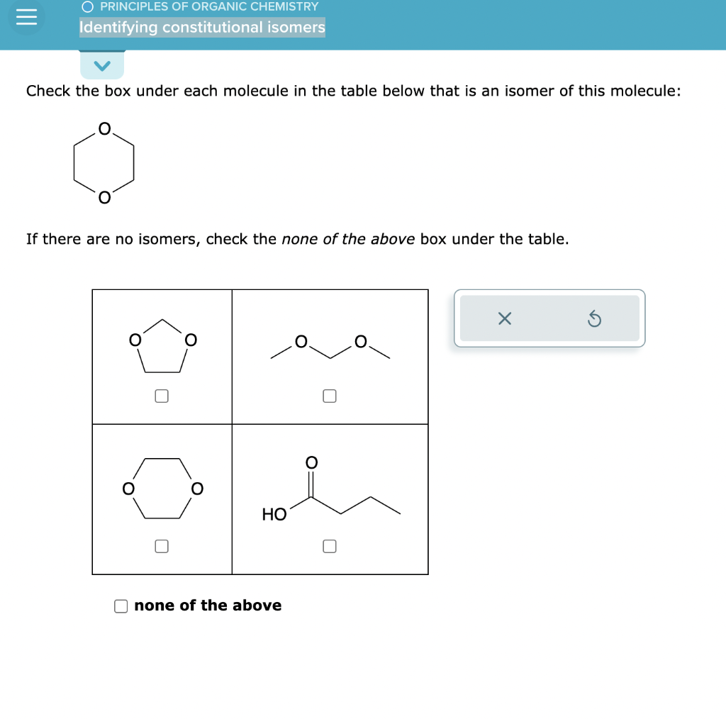 Solved Check the box under each molecule in the table below | Chegg.com