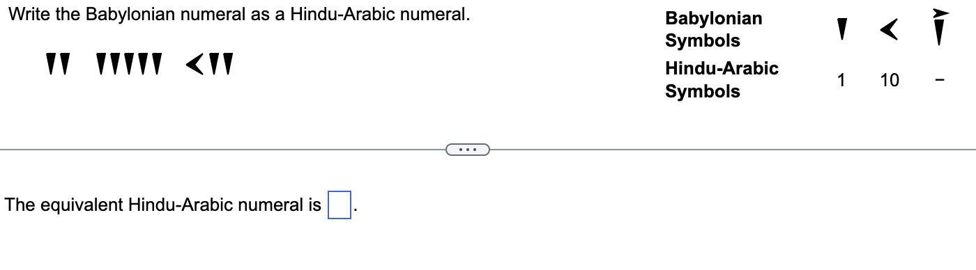 Solved Write the Babylonian numeral as a Hindu-Arabic | Chegg.com