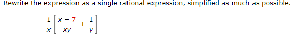 Solved Rewrite the expression as a single rational | Chegg.com