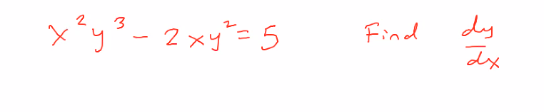 Solved х* - 2 ху*= 5 Find dy dx | Chegg.com