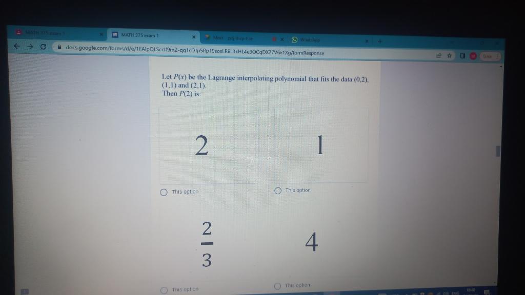 Solved B MATH 375 om 1 G | Chegg.com