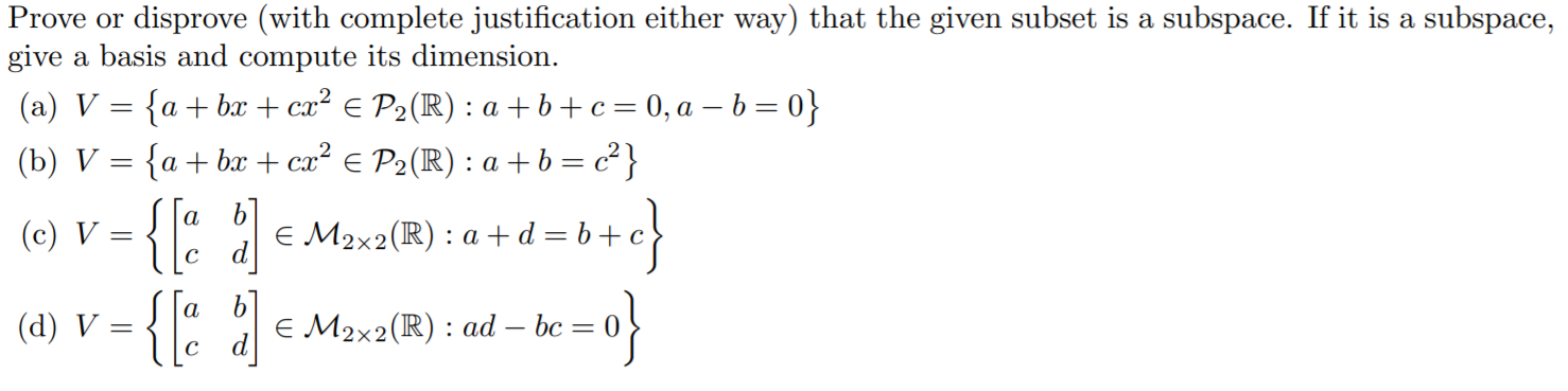 Solved Prove or disprove (with complete justification either | Chegg.com