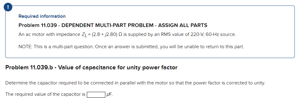 Solved Required information Problem 11.039 - DEPENDENT | Chegg.com