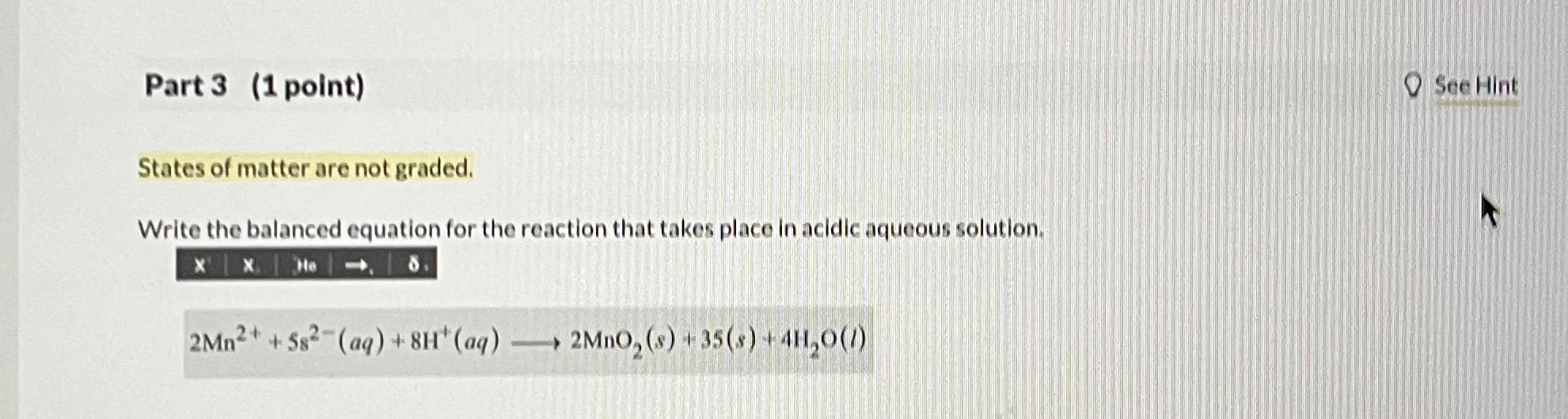 Solved Consider the following net ionic equation: | Chegg.com