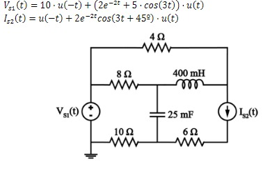 Solved In the following circuit, calculate the voltage | Chegg.com