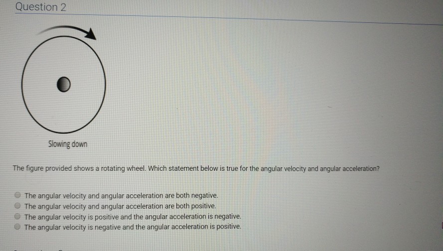 Solved Question 1 For uniform circular motion, which | Chegg.com
