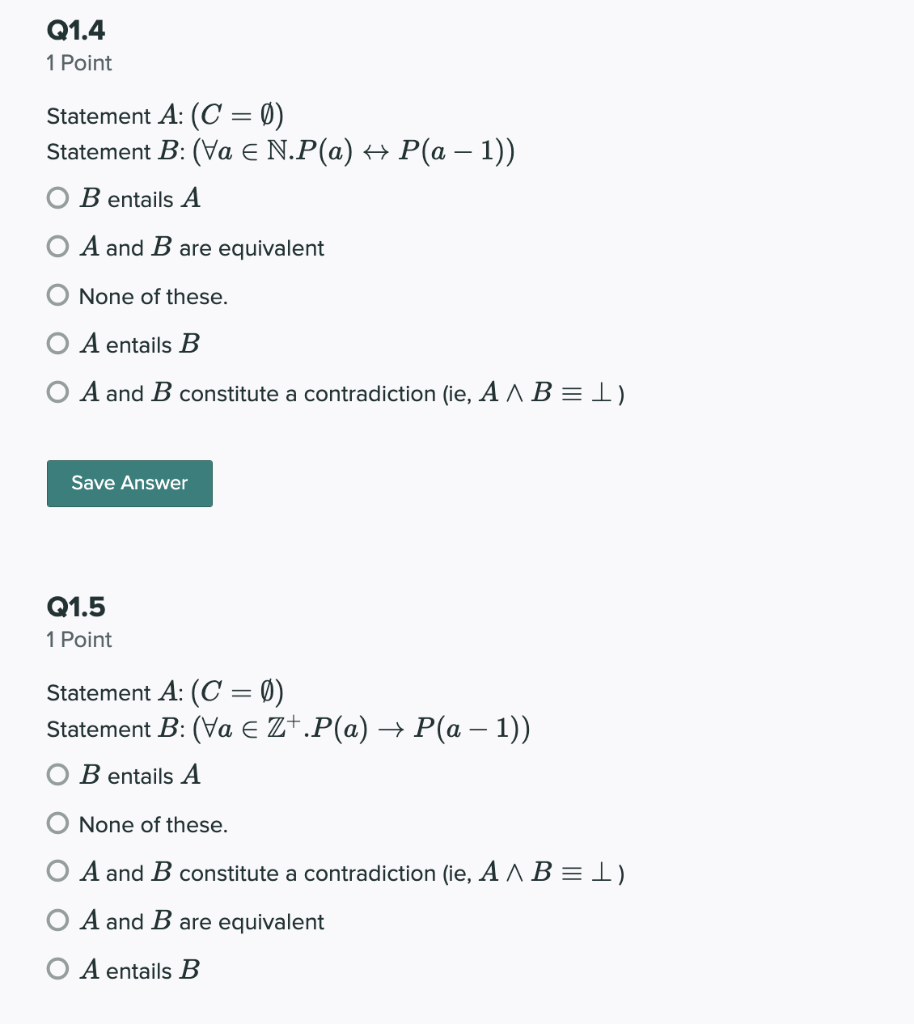 Q1 Set of Counter-Examples 7 Points In this group of | Chegg.com