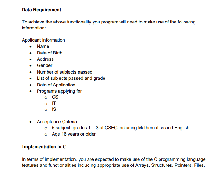 escription ou are required to write a C program that | Chegg.com