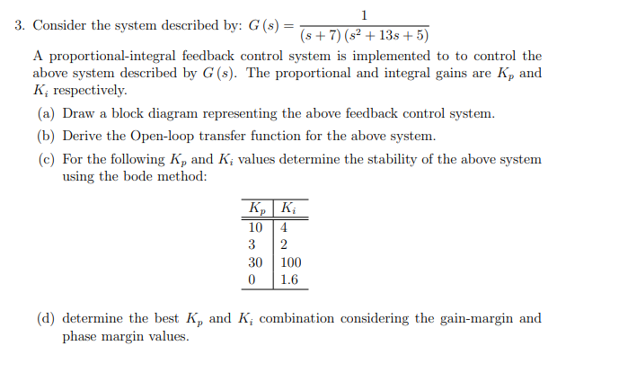 Consider the system described by: | Chegg.com