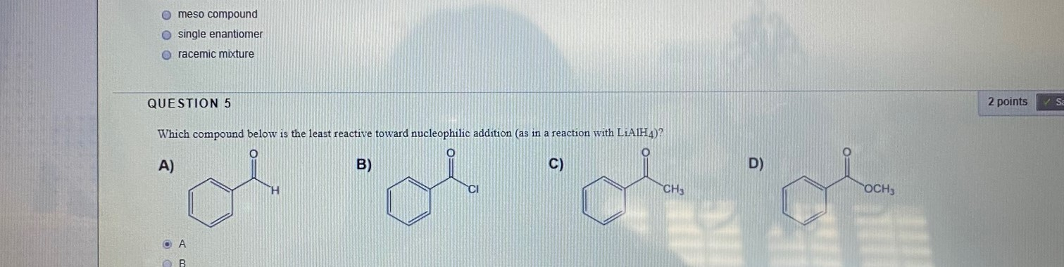 Solved meso compound single enantiomer racemic mixture | Chegg.com