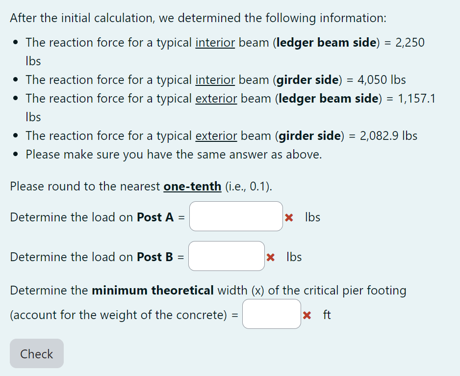 Solved The load trace will involve the framing for a small | Chegg.com
