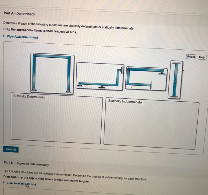Solved Part A Determinacy Determine if each of the following | Chegg.com