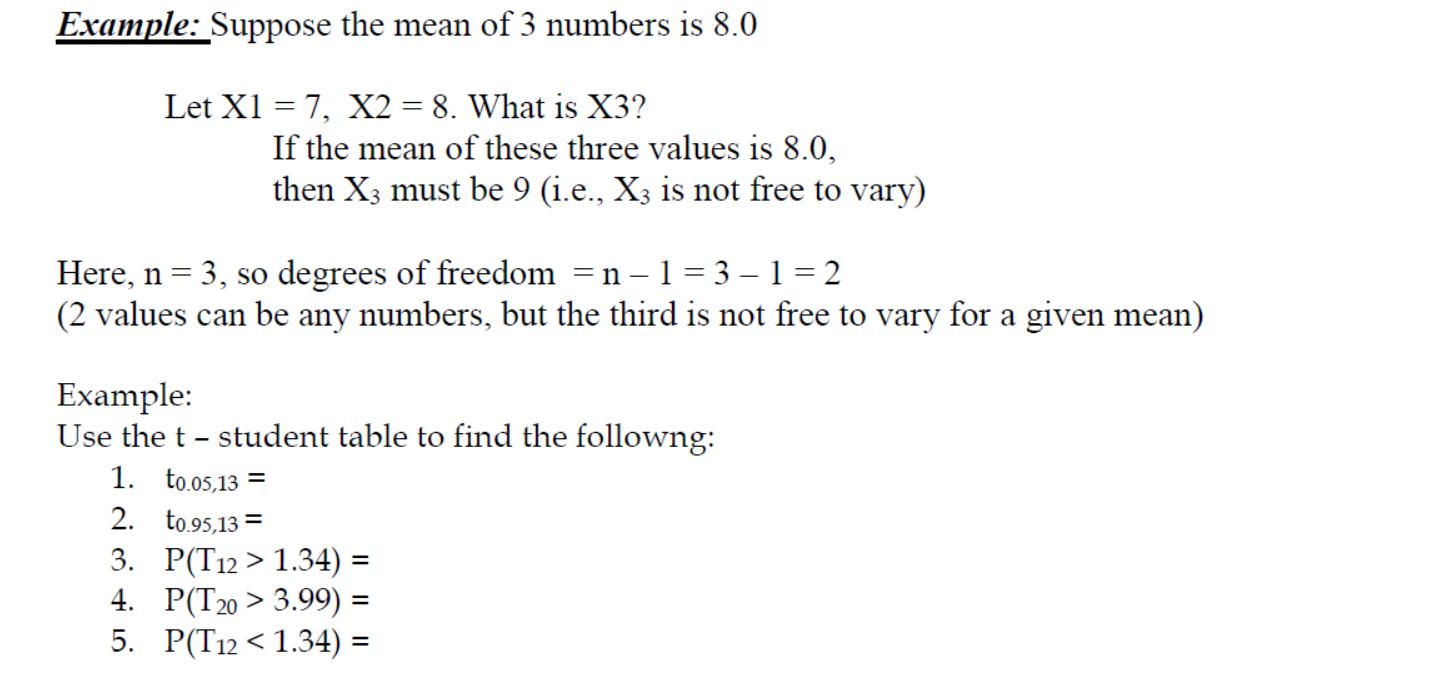 Solved Example: Suppose the mean of 3 numbers is 8.0 8. What | Chegg.com
