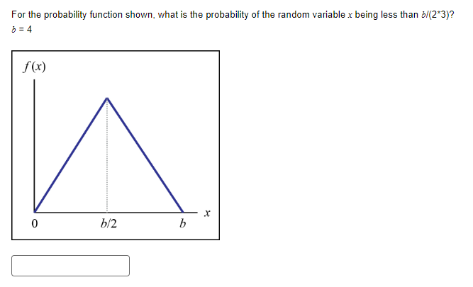 Solved For the probability function shown, what is the | Chegg.com