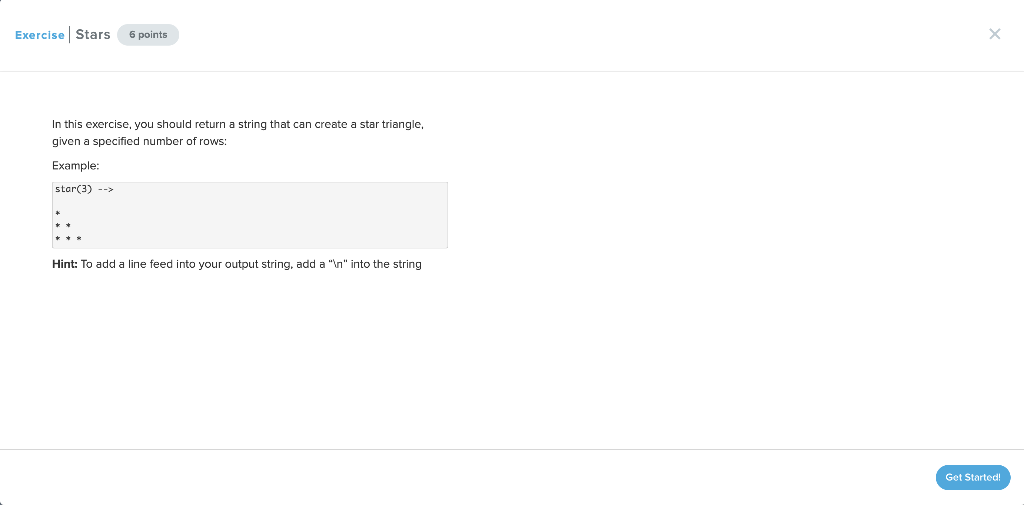 Solved In this exercise, you should return a string that can | Chegg.com