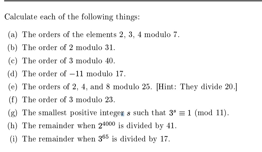 Solved Calculate each of the following things:\\n(a) The | Chegg.com