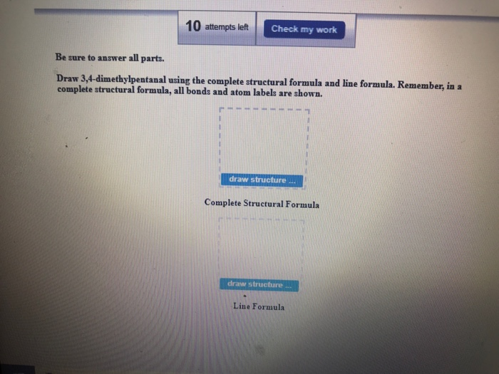 Solved 10 attempts left Check my work Be sure to answer all | Chegg.com
