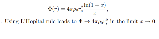 Solved show the steps for L'hopitals rule to get the final | Chegg.com
