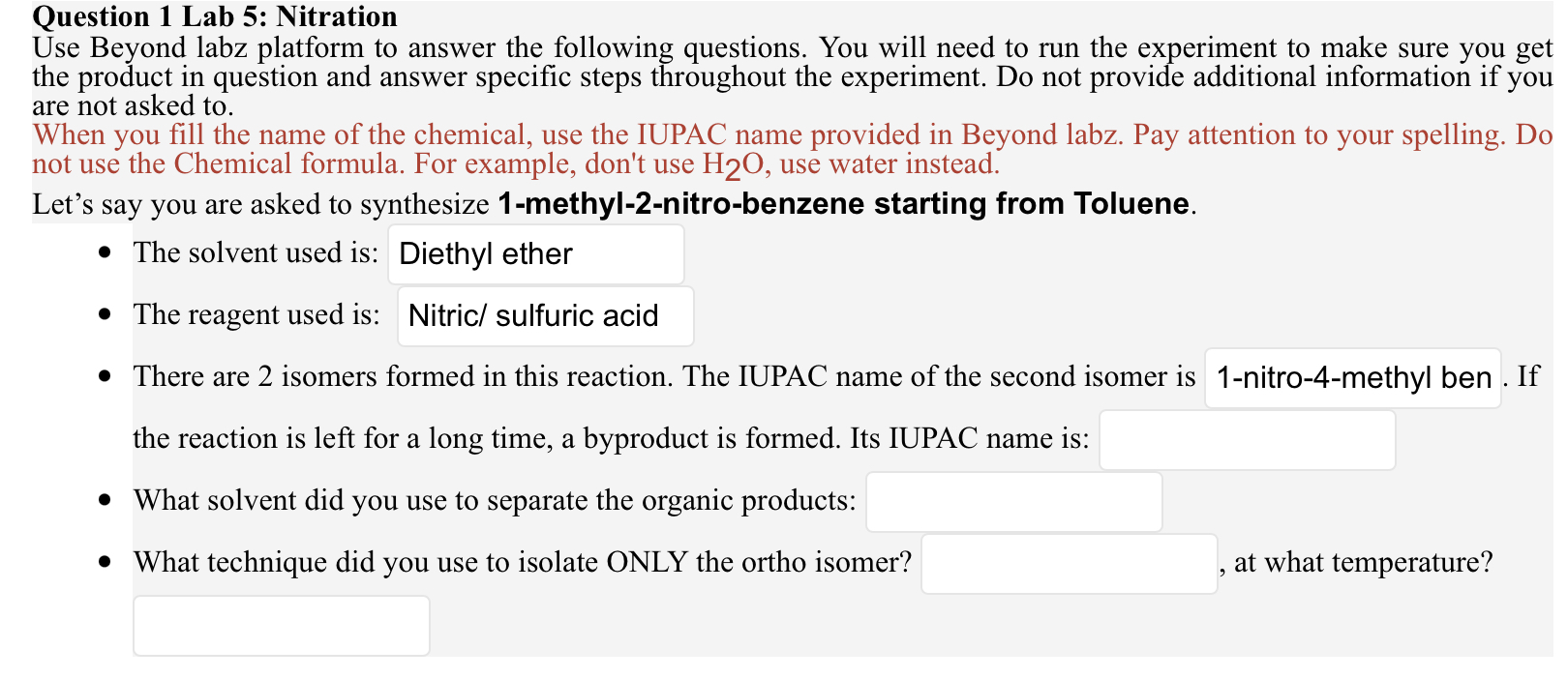 Solved Use Beyond labz platform to answer the following | Chegg.com
