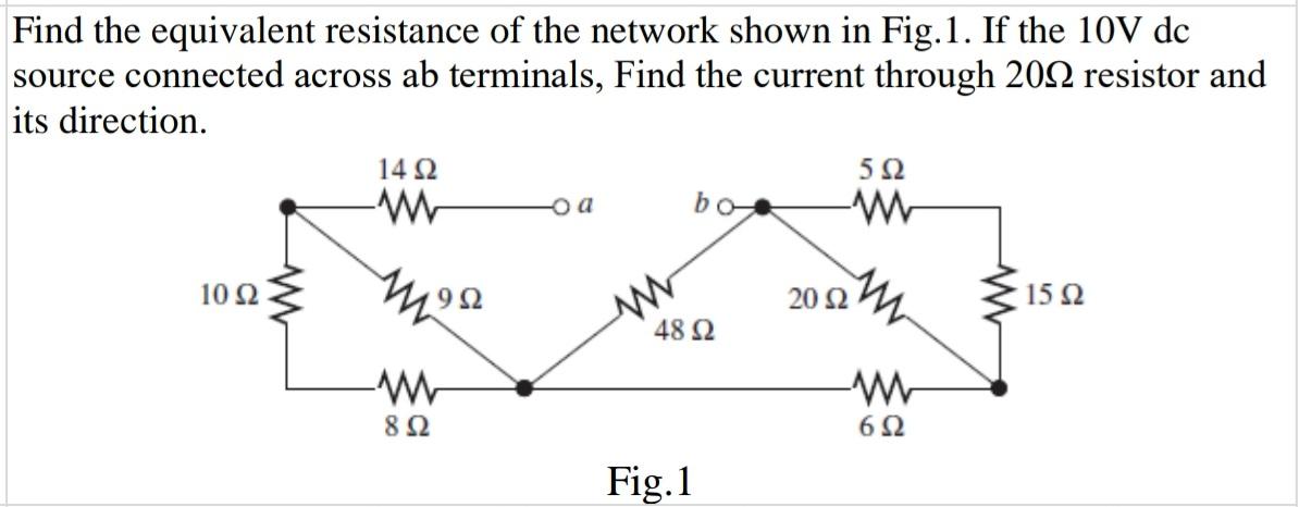 Solved Find the equivalent resistance of the network shown | Chegg.com