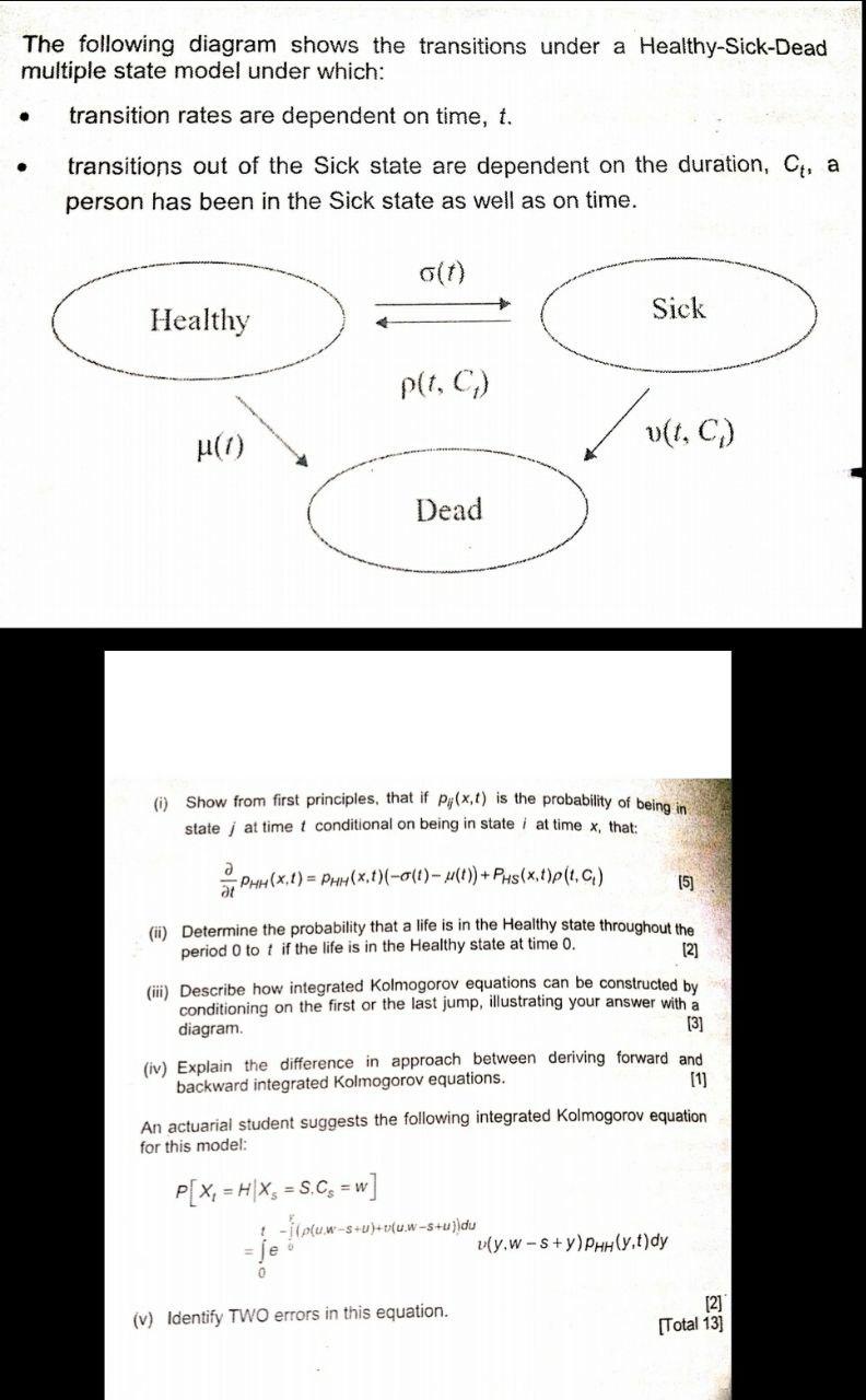 Solved The following diagram shows the transitions under a | Chegg.com