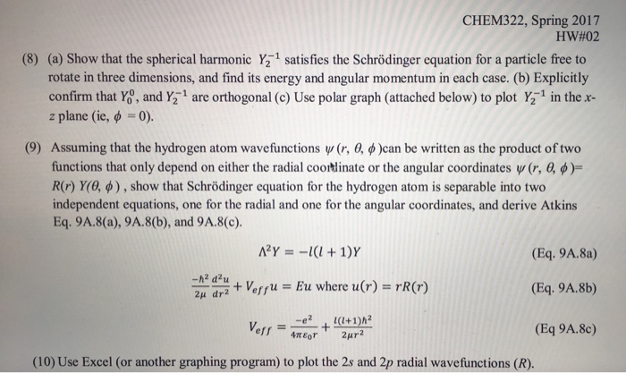 Solved Show that the spherical harmonic Y_2^-1 satisfies the | Chegg.com