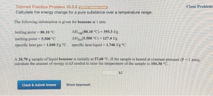 Solved Close Problem Tutored Practice Problem 10.3.5 | Chegg.com