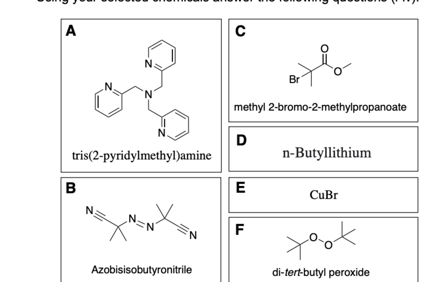 Solved You have the following chemicals available (A, ﻿B, | Chegg.com