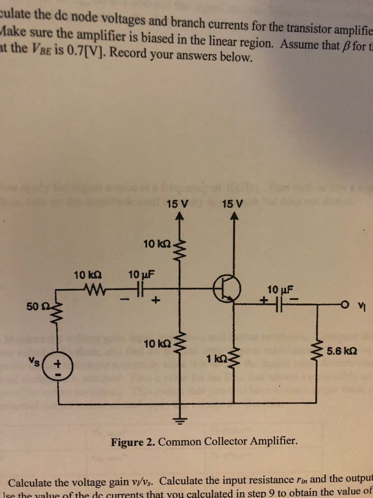 Solved From figure two, calculate the dc node voltages and | Chegg.com
