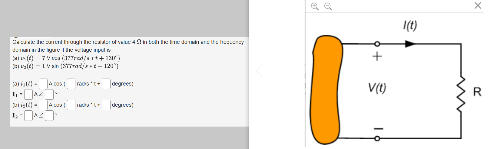 Solved Calculate the current through the resistor of value | Chegg.com