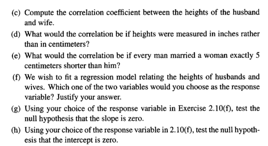 C Compute The Correlation Coefficient Between 0590