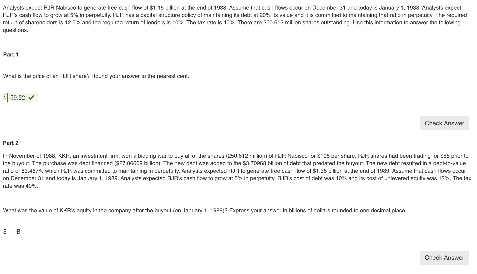 Solved Analysts expect RJR Nabisco to generate free cash | Chegg.com