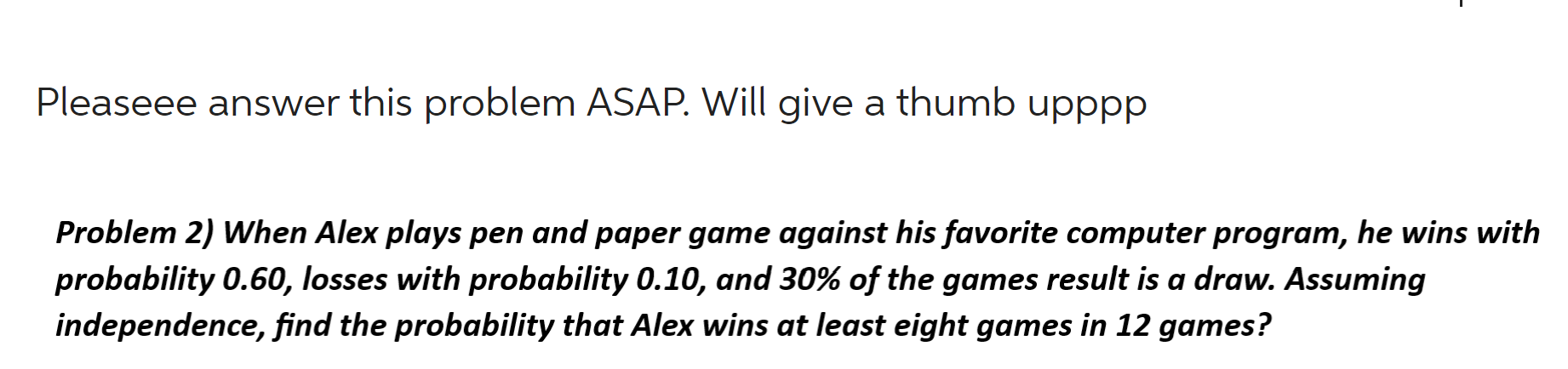 Solved Pleaseee answer this problem ASAP. Will give a thumb | Chegg.com