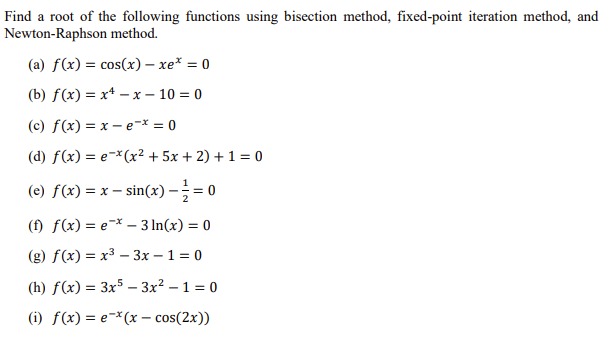Plot each of the functions below using python and | Chegg.com