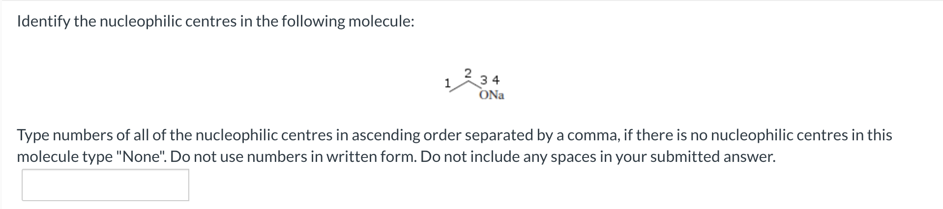 Solved Identify the nucleophilic centres in the following | Chegg.com