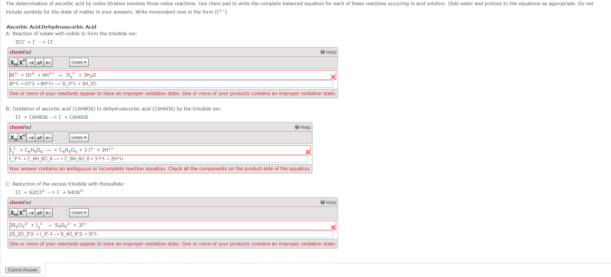 Solved include symbols for the state of matter in your | Chegg.com