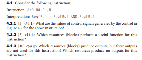 Solved 4.1 Consider the following instruction: Instruction: | Chegg.com