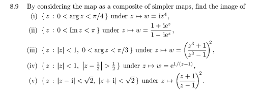 Solved 8.9 By considering the map as a composite of simpler | Chegg.com