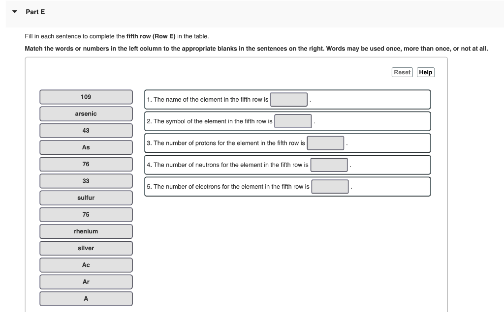 Solved Complete the following table for atoms of essential | Chegg.com