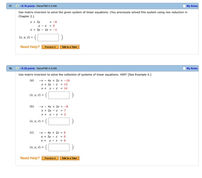 Solved I need help answering questions 13 - 18. Please | Chegg.com