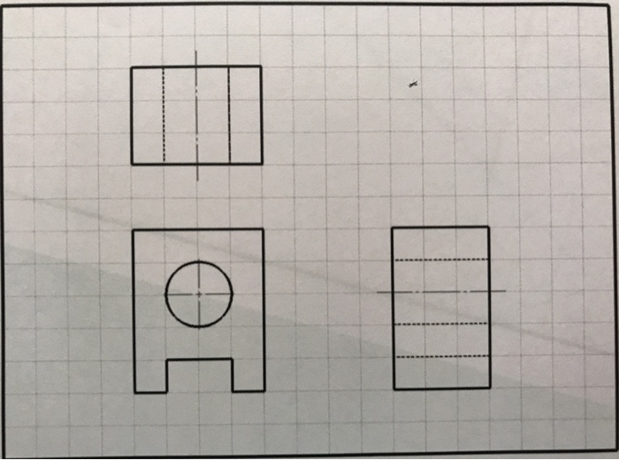 Solved Create an isometric drawing of the part | Chegg.com