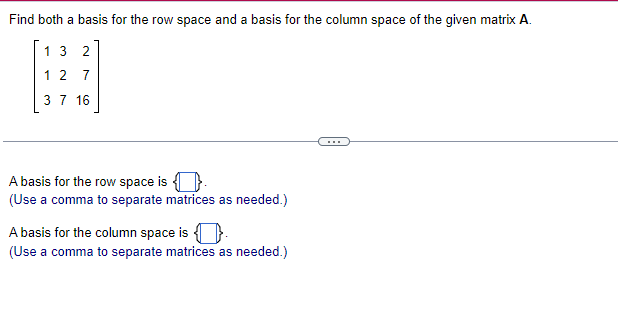 Solved Find both a basis for the row space and a basis for | Chegg.com