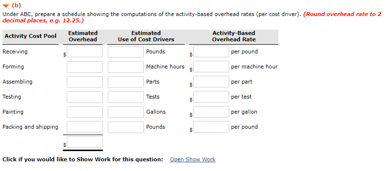 Solved Problem 17-01A a-e (Video) (Part Level Submission) | Chegg.com