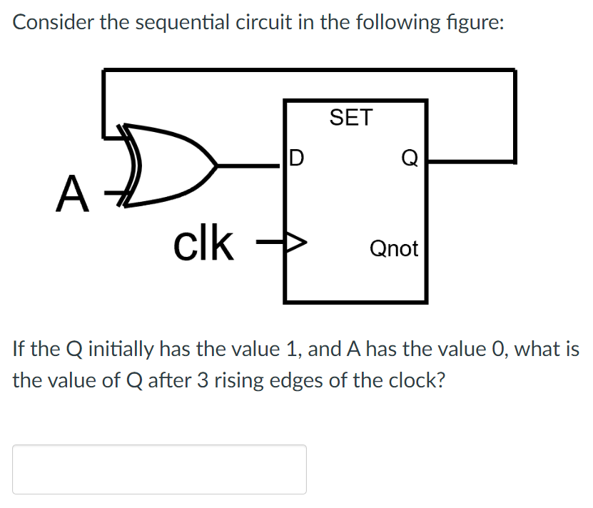 Solved Consider the sequential circuit in the following | Chegg.com