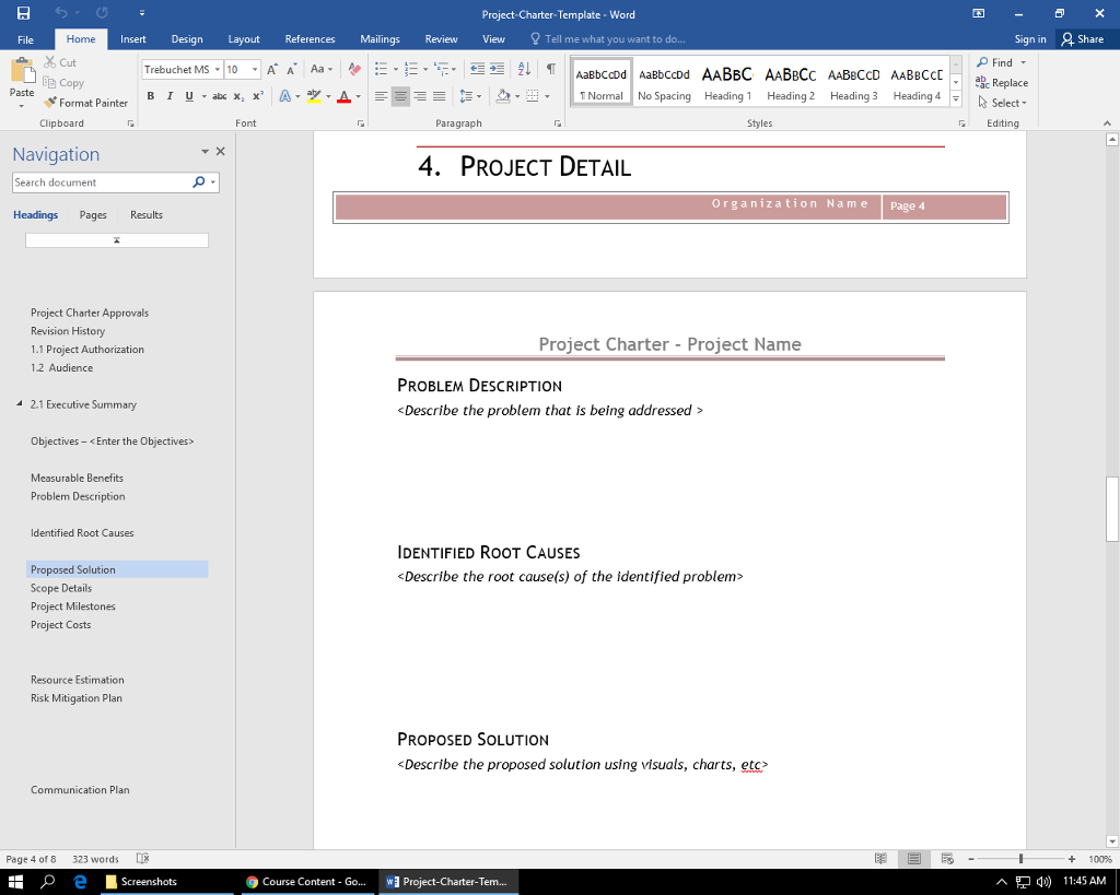 Subject: Special Projects in Computer Science I | Chegg.com