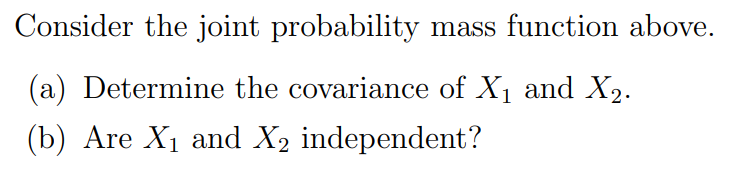 Solved Suppose continuous random variables X1 and X, have a | Chegg.com